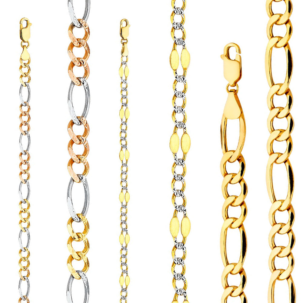 Figaro Chains – PreciousStarsJewelry